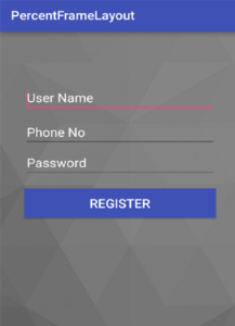 PercentFrameLayout Tutorial With Example In Android Studio | Android ...