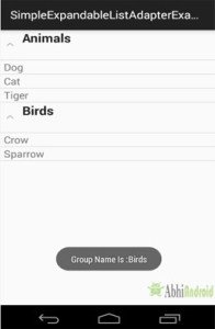 SimpleExpandableListAdapter With Example In Android Studio | Abhi Android